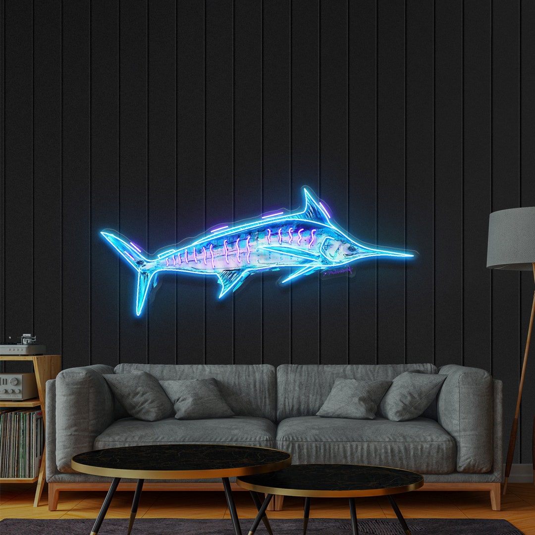 Neon Sign - Danforth MARLIN Led - Etsy