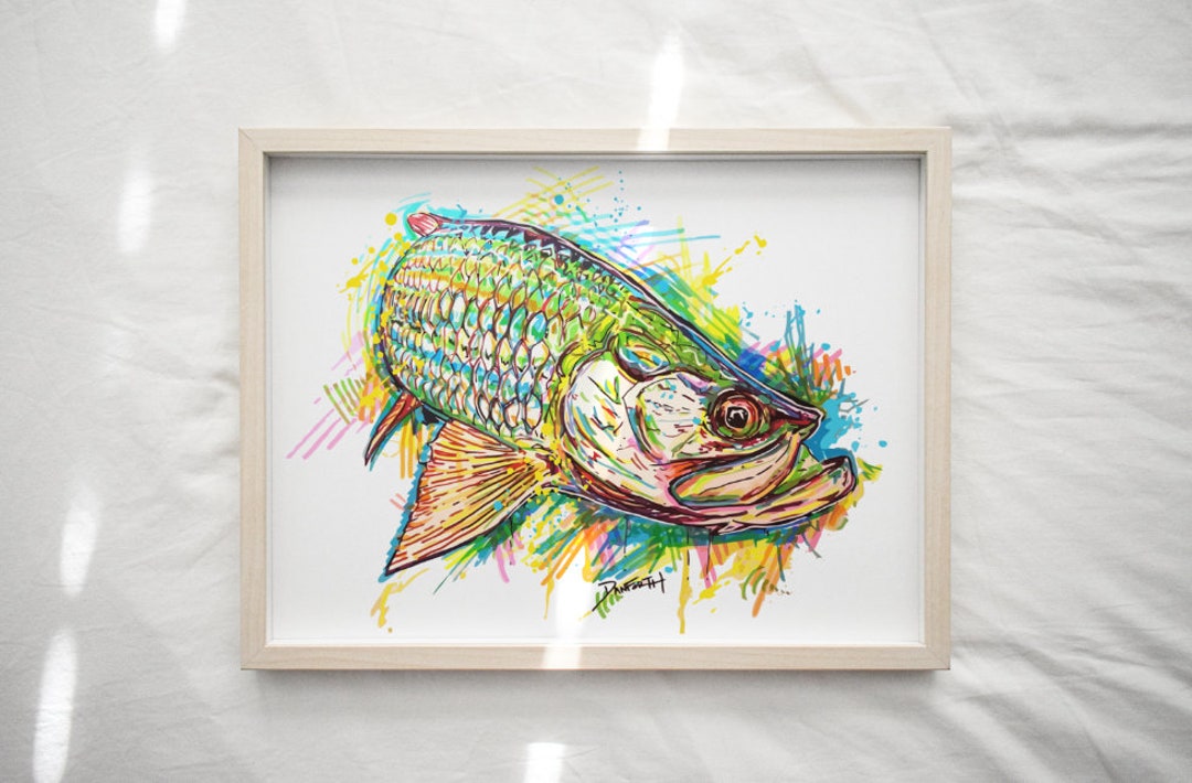TARPON BLAST - Paper Print - Etsy