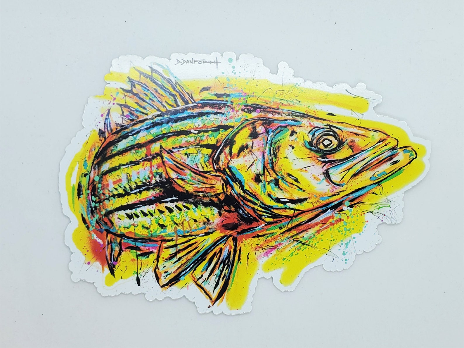 Striped Bass - Sticker - Etsy