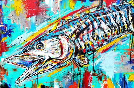 Arte Wahoo Wahoo Tuna Dolphin Art Print By Carey Chen Fine Art