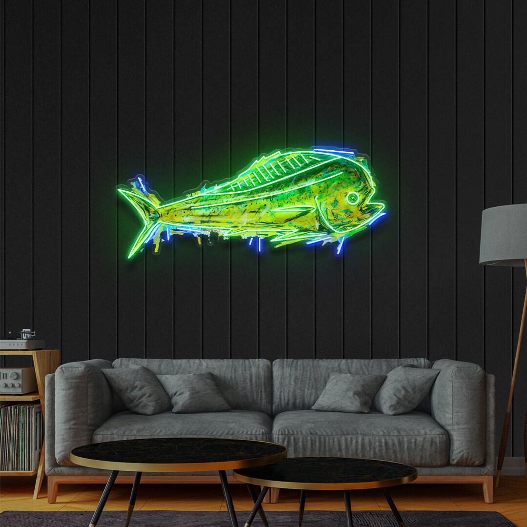 Neon Sign - Danforth MAHI MAHI Led - Etsy