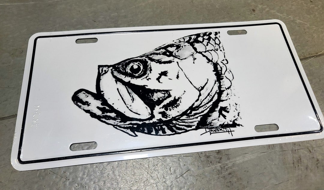 Fish License Plate - Tarpon Redfish or Rainbow Trout - Etsy