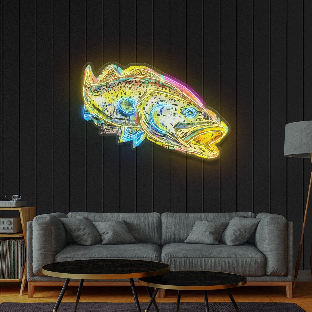 Neon Sign - Danforth SPECKLED TROUT Led - Etsy