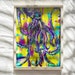LIME OCTO - Paper Print - Etsy