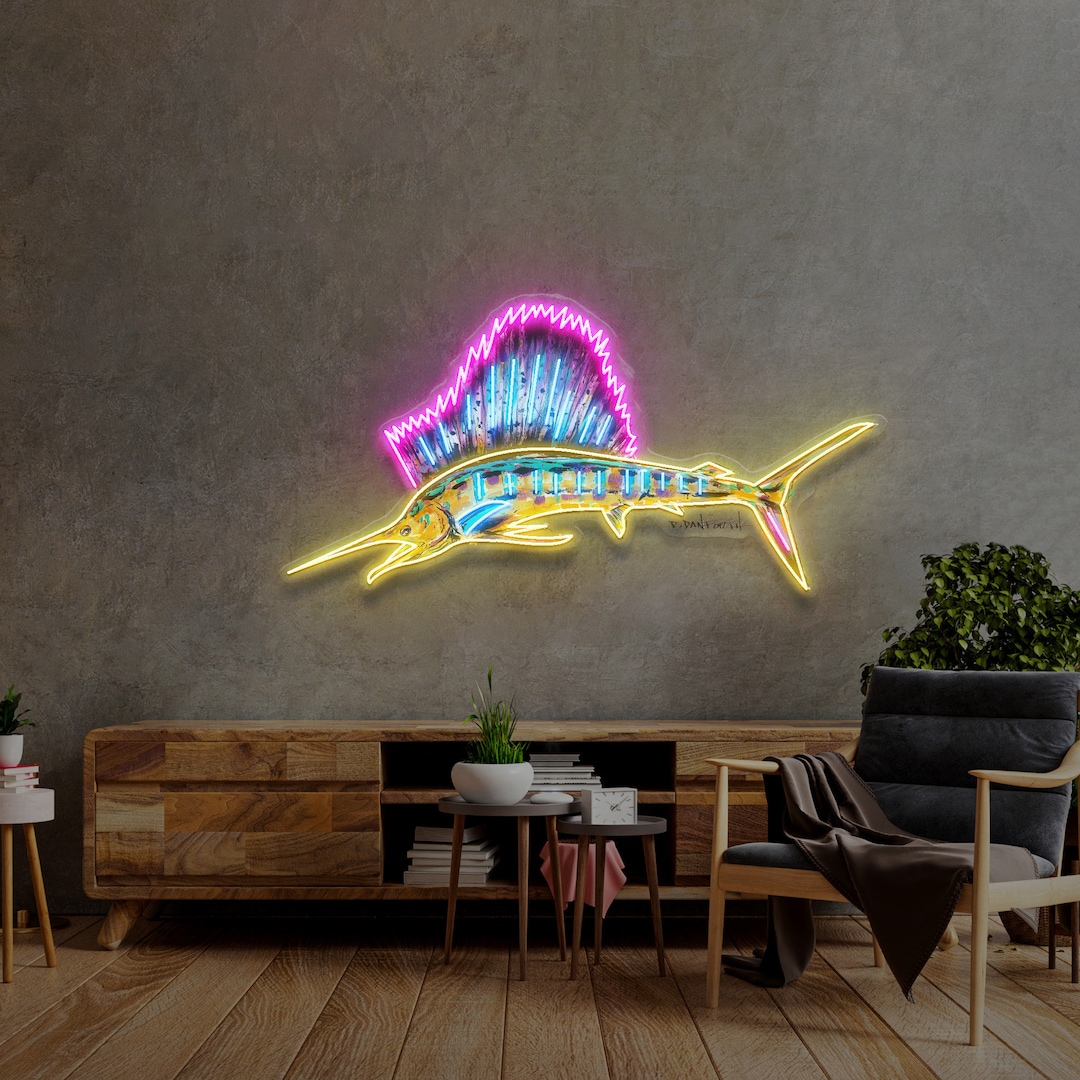 Neon Sign - Danforth SAILFISH Led - Etsy