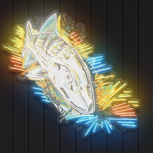 Neon Sign - Danforth BONEFISH Led - Etsy