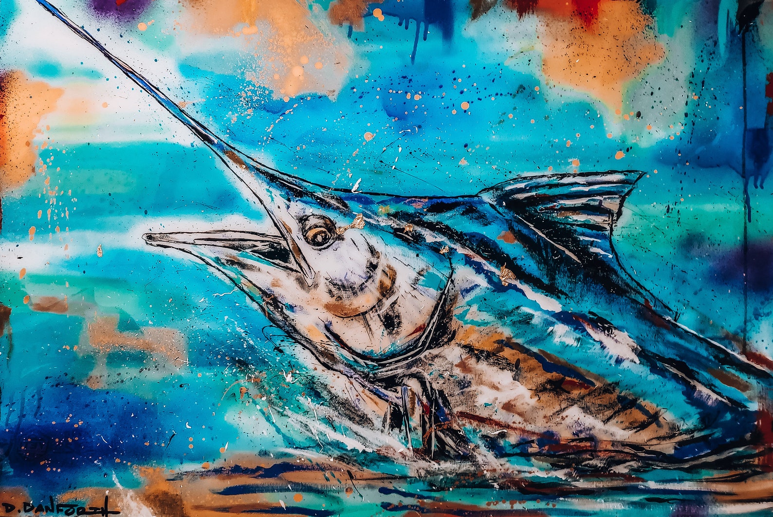 Marlin Artwork - Etsy