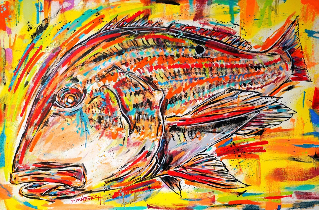 MUTTON SNAPPER - on Canvas - Etsy