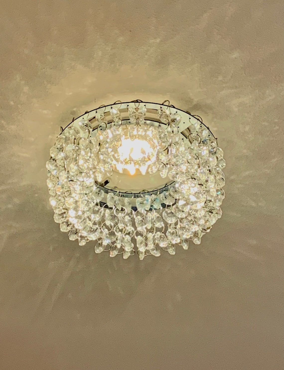 Luxe Crystal Pendant for Recessed Light BEBE Design With Magnet for ...
