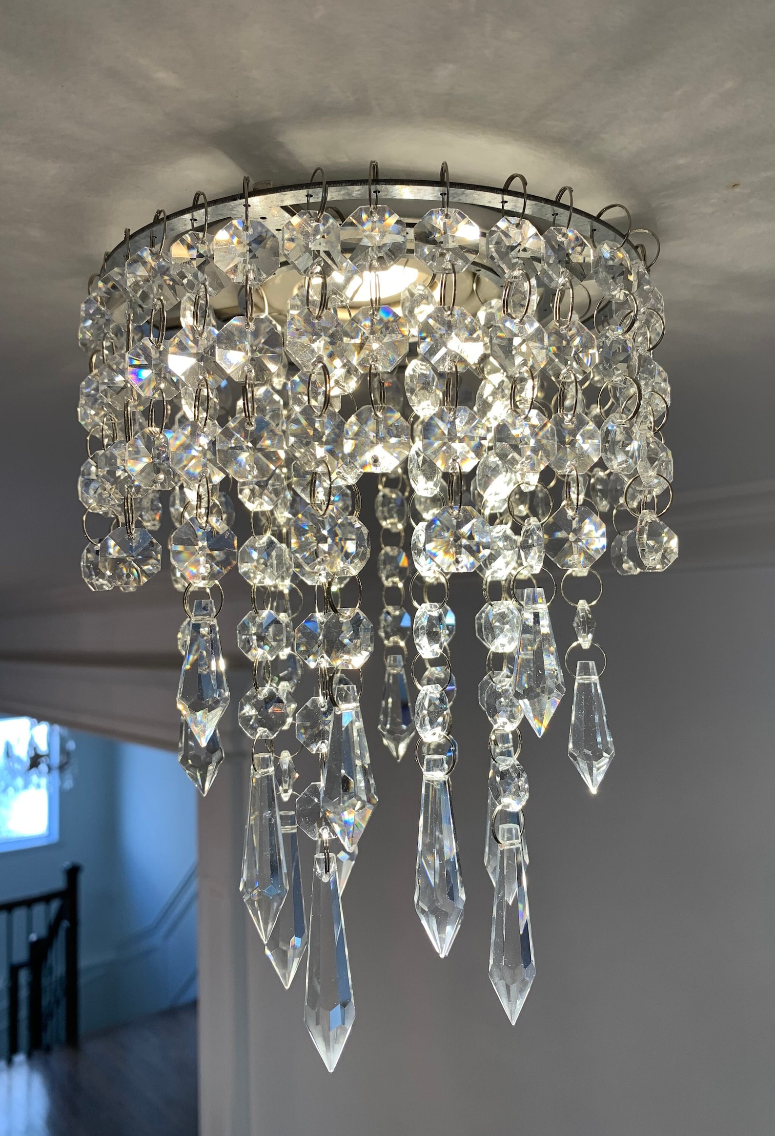 Luxe Crystal Mini Chandelier With Magnets for Recessed Lights CHANTAL ...