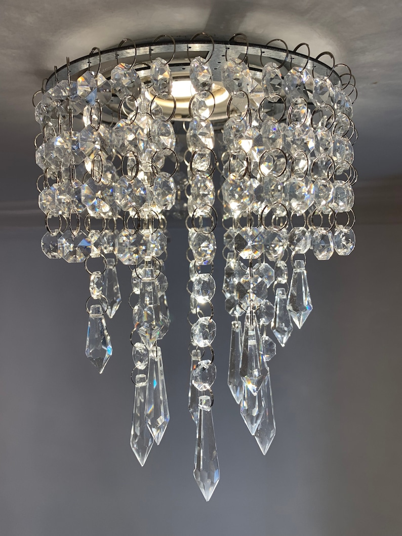 Luxe Crystal Mini Chandelier With Magnets for Recessed Lights CHANTAL ...