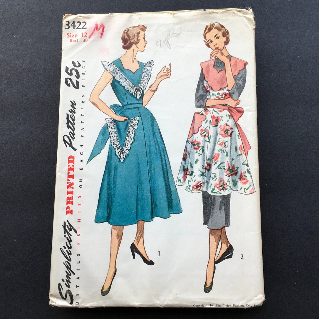 Simplicity Pattern 3422 Misses & Women’s Pinafore Apron Sewing Pattern ...