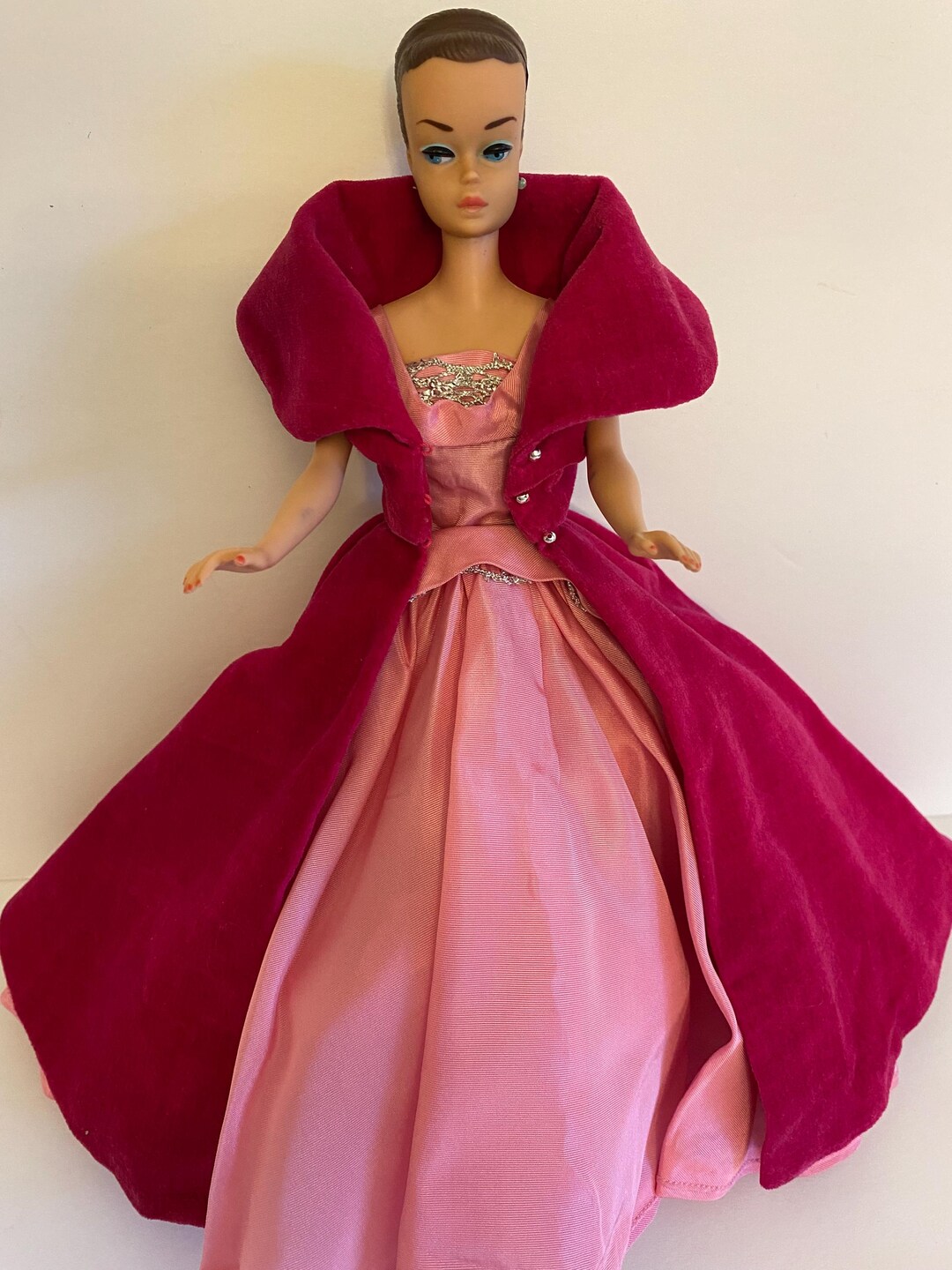 Vintage Barbie Fashion Clothes Sophisticated Lady Pink Evening Gown ...