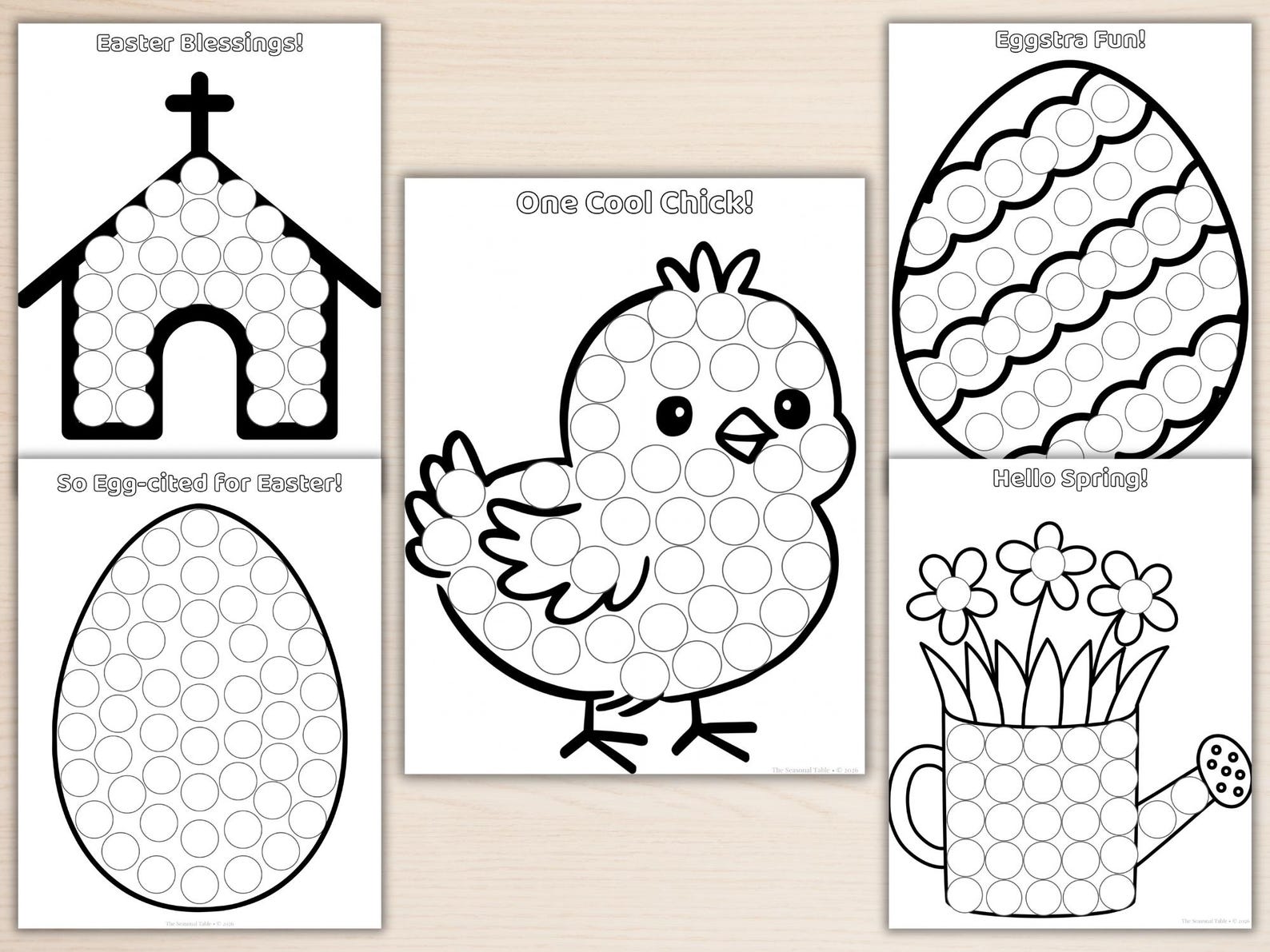 Easter Dot Marker Worksheets | Preschool Fine Motor Activity (PDF ...