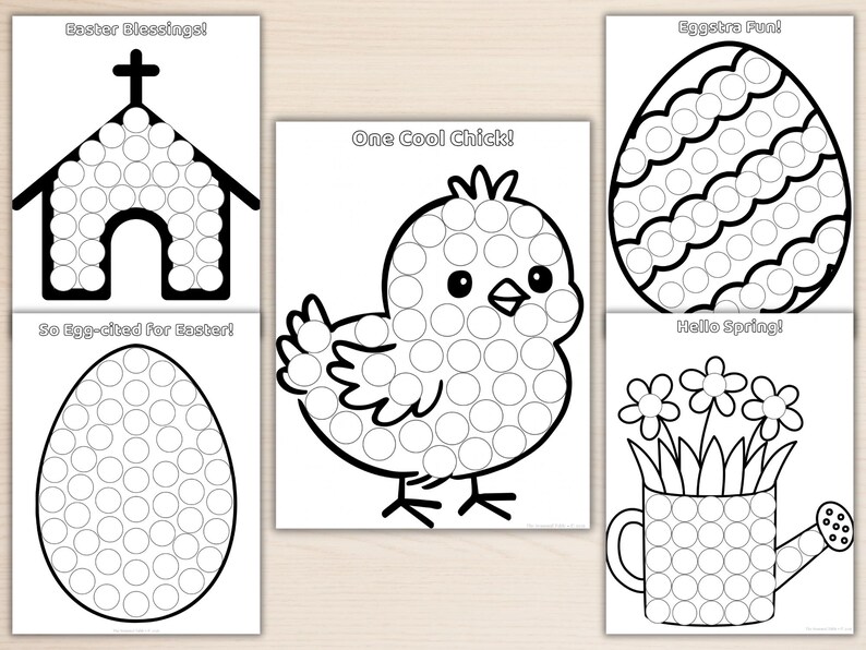 Easter Dot Marker Worksheets | Preschool Fine Motor Activity (PDF ...