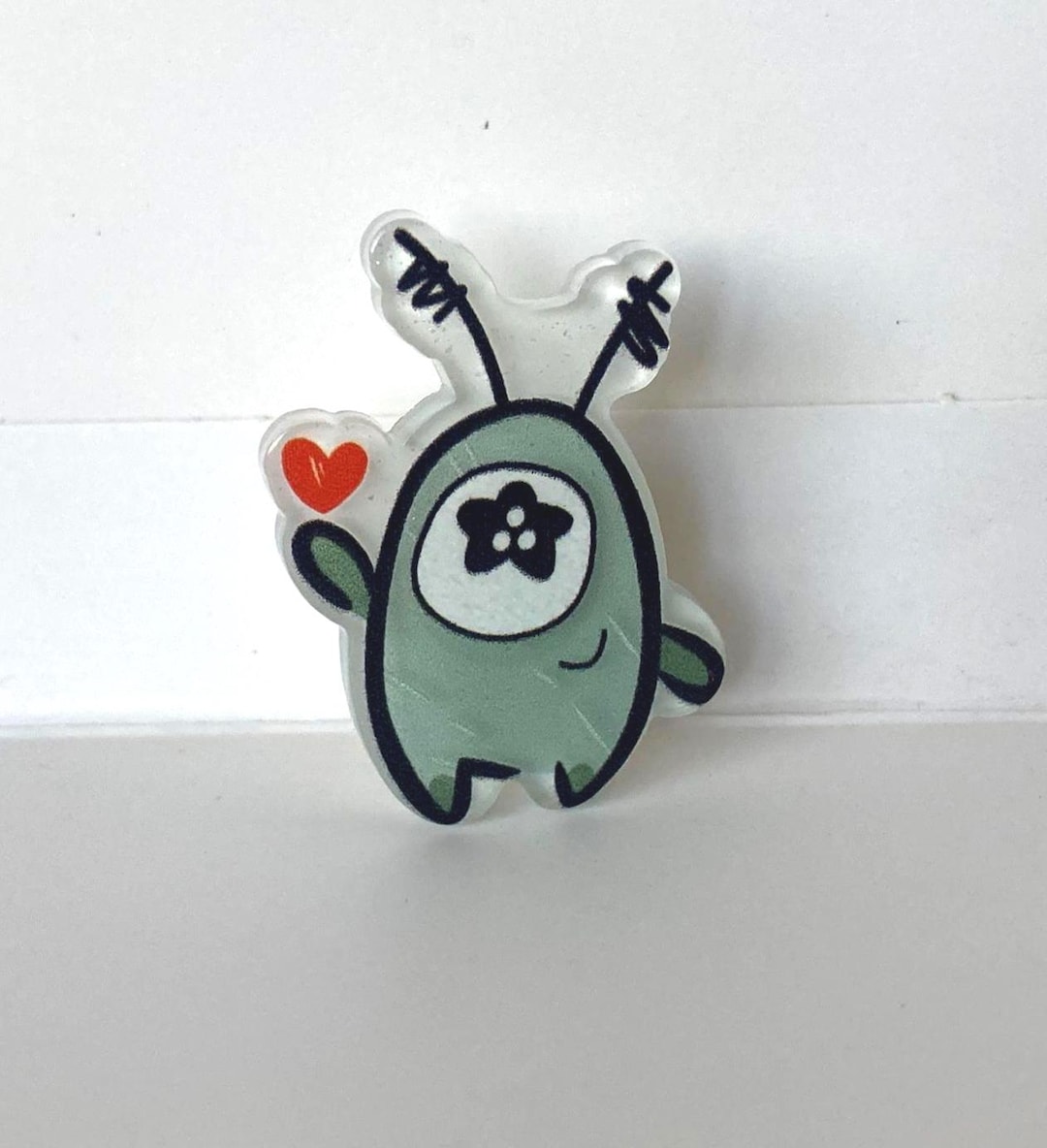 Plankton Acrylic Pin , Spongebob Squarepants Pin , Cute Cartoon ...