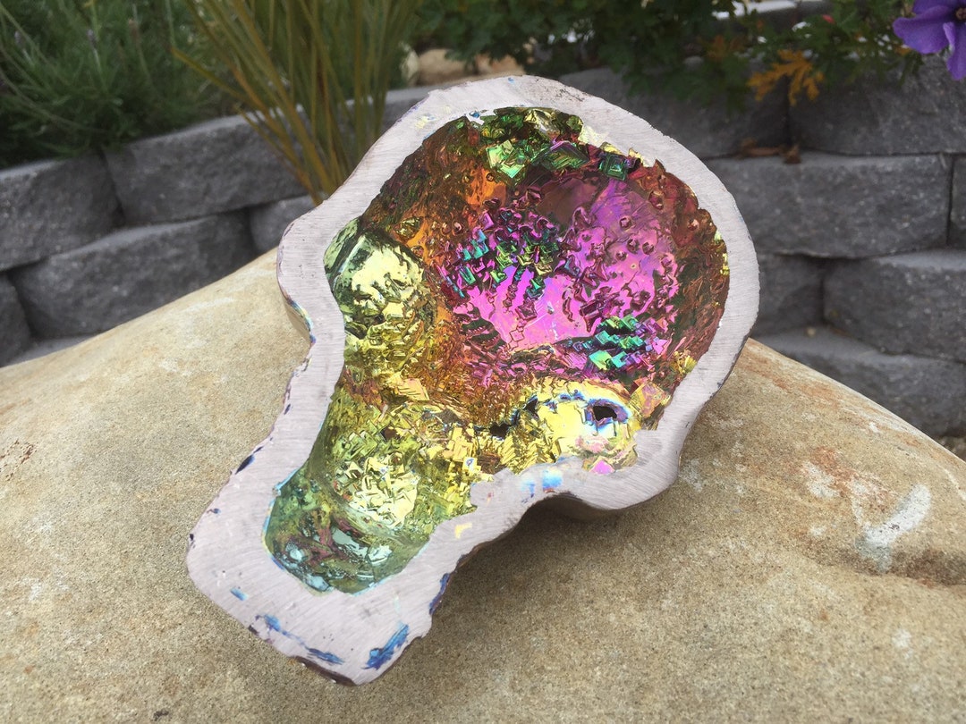 Really Nice Bismuth Skull!! Rare Size!! - Etsy