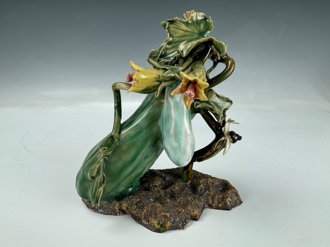 Shiwan Pan Fen Lin Figurines of Cucumber and Nails - Etsy