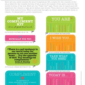 Compliment Kit - Digital Download - Etsy