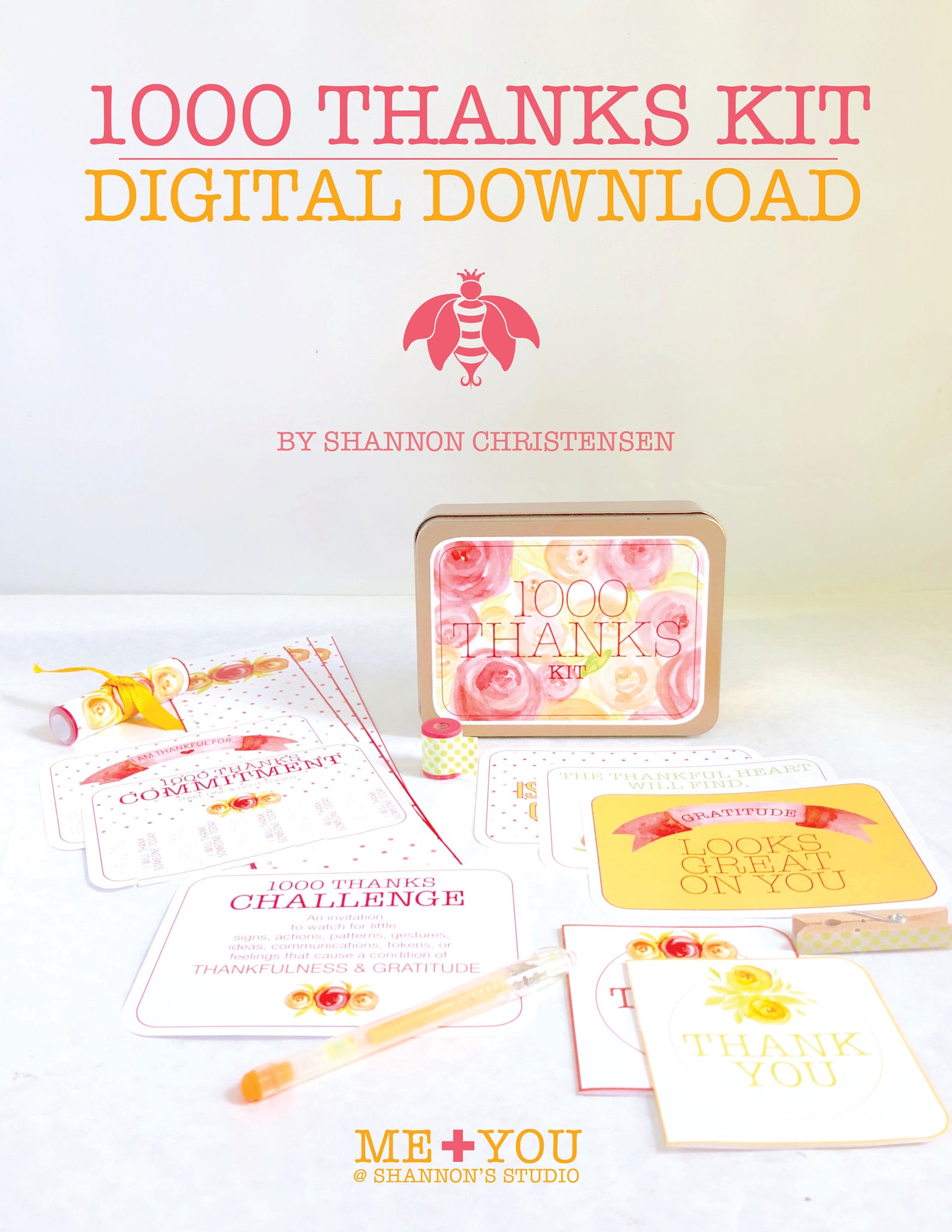 1000 Thanks Kit Digital Download - Etsy