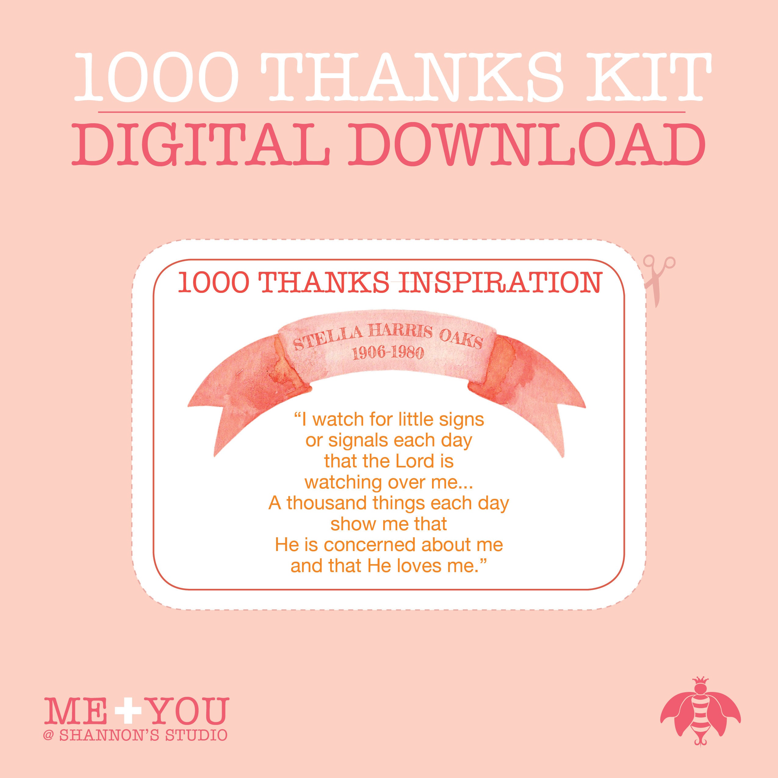 1000 Thanks Kit Digital Download - Etsy