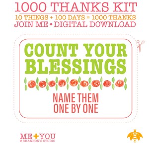 1000 Thanks Kit Digital Download - Etsy