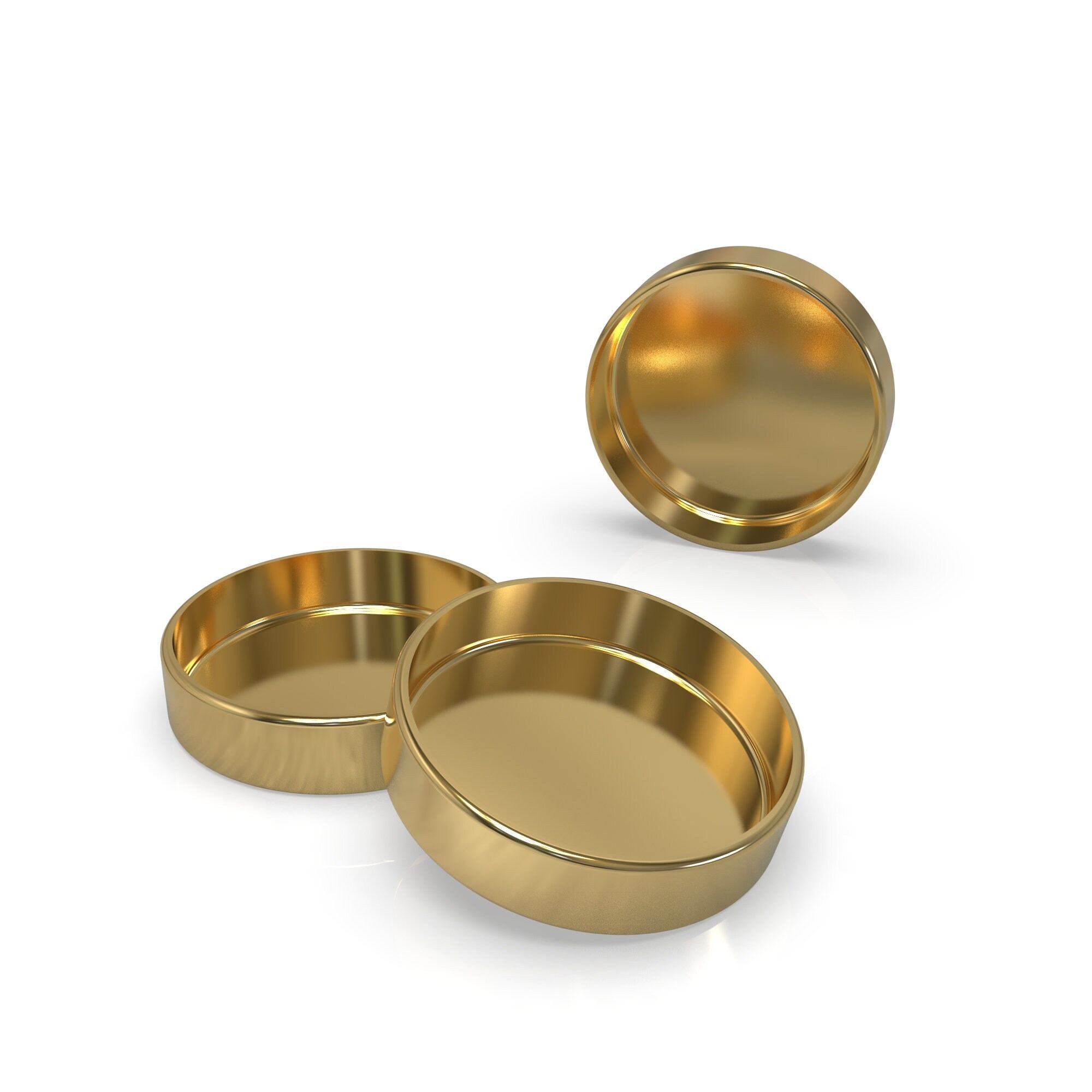 4mm Bezel Cups 3pcs 14K Gold Bezel Cups Bezel Jewelry Making - Etsy