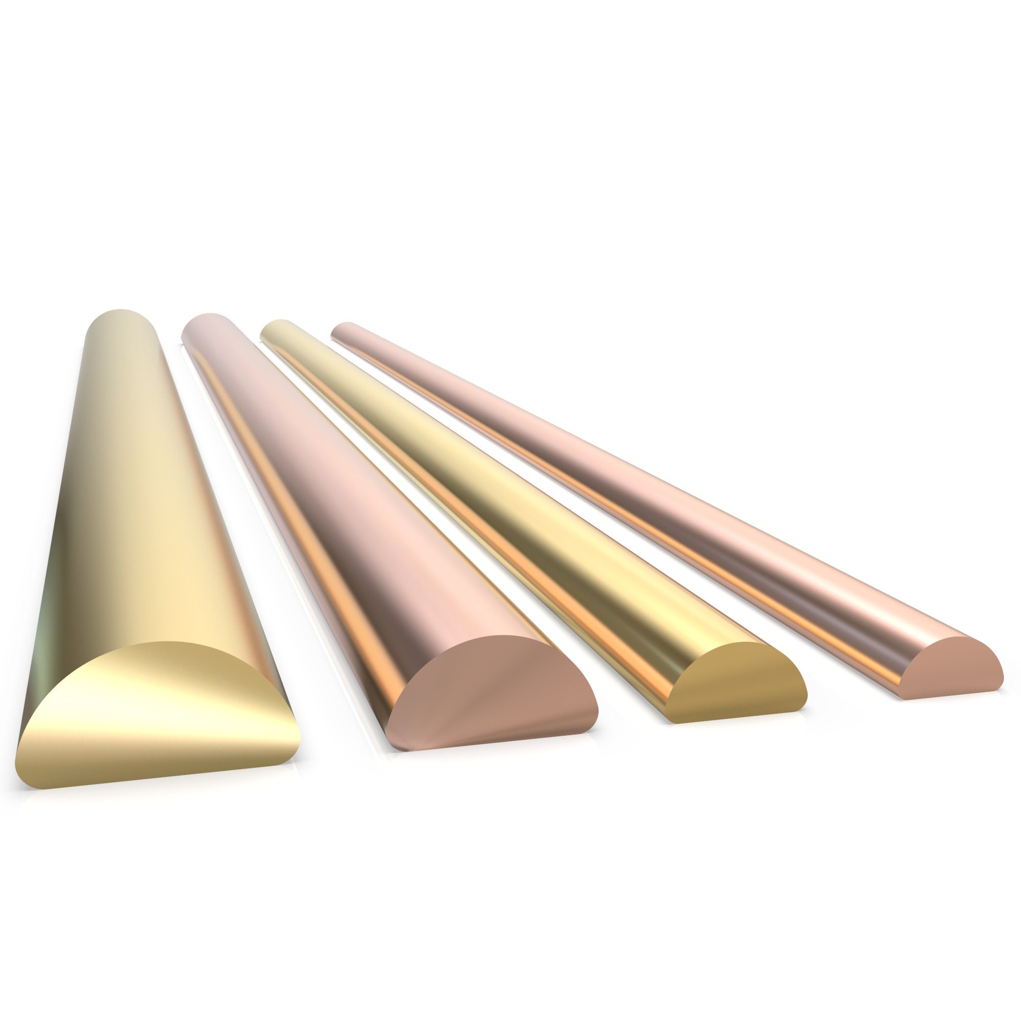 Solid Gold Jewelry Wire 14K, Half Round Wire 18K Gold, Half Hard Wire ...