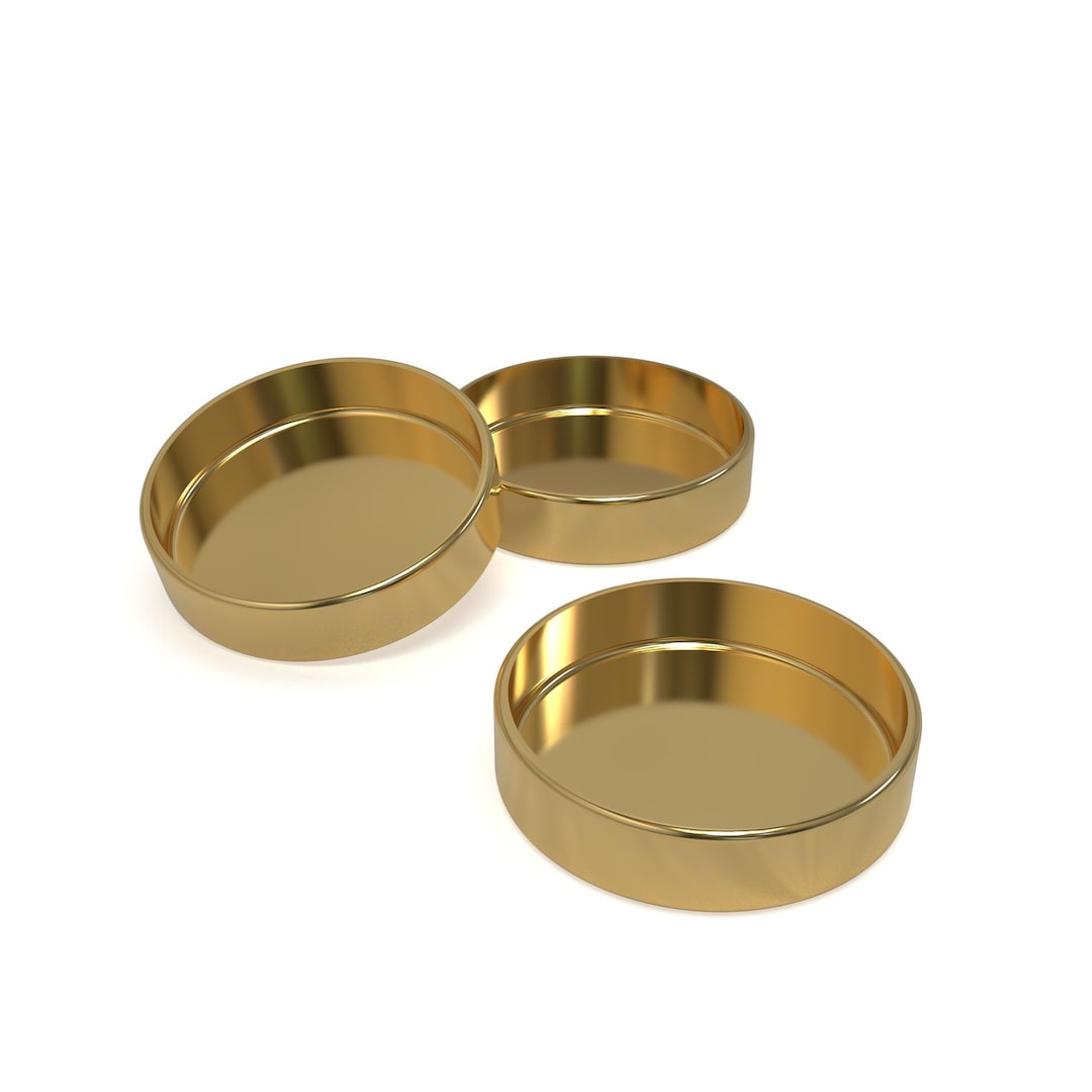 4mm Bezel Cups 3pcs, 14K Gold Bezel Cups, Bezel Jewelry Making Supplies ...