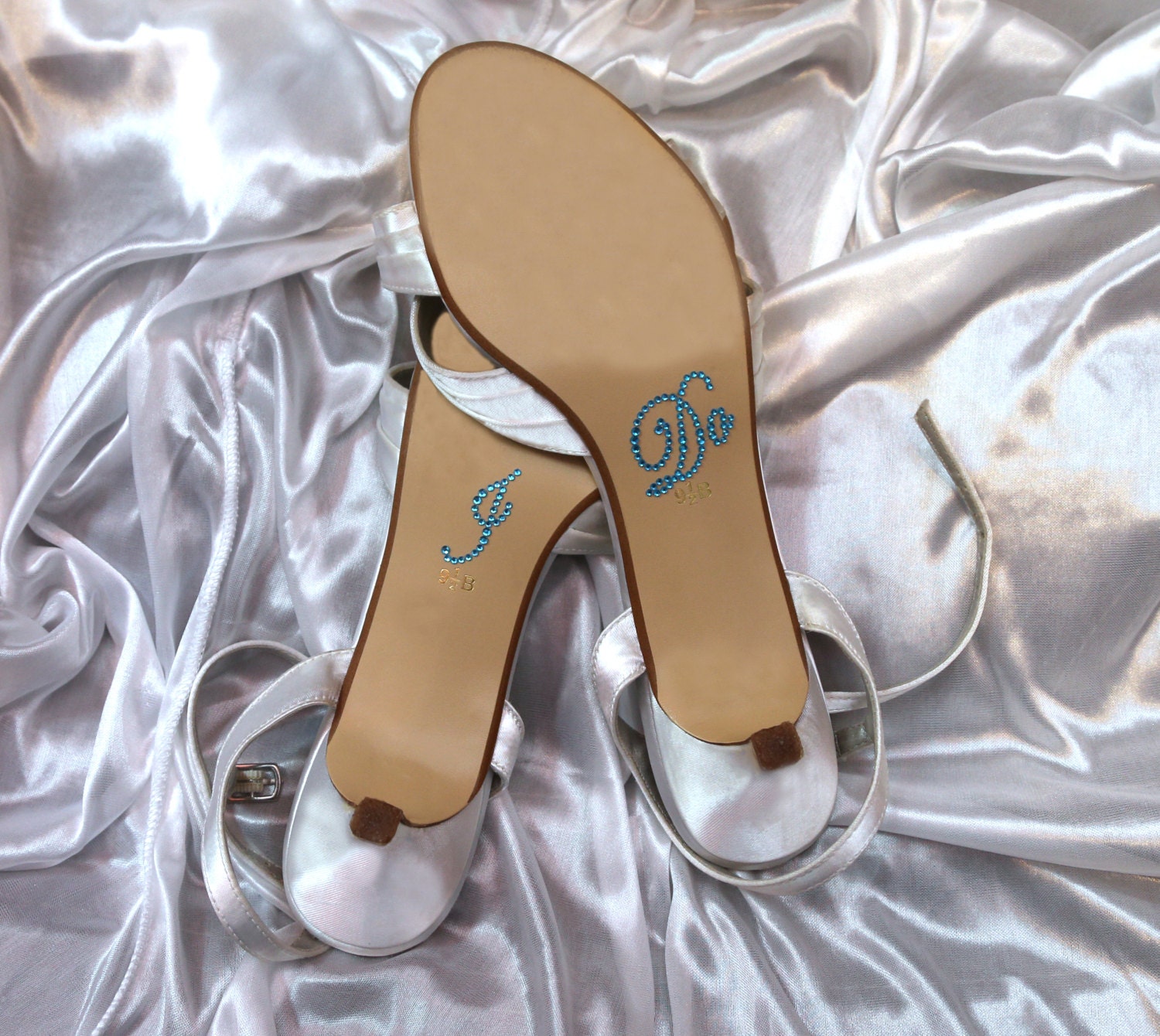 I DO Wedding Shoe Stickers Something Blue Crystal Rhinestone - Etsy