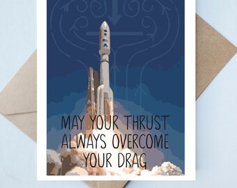 Handmade Thesis Defense Good Luck Card // PhD cards clever | Etsy