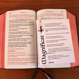 Catholic Breviary Prayer Cards Set of 4 // Bookmarks Lenten Liturgical ...
