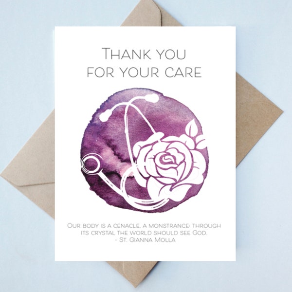 Fertility Doctor Thank You Card - Etsy