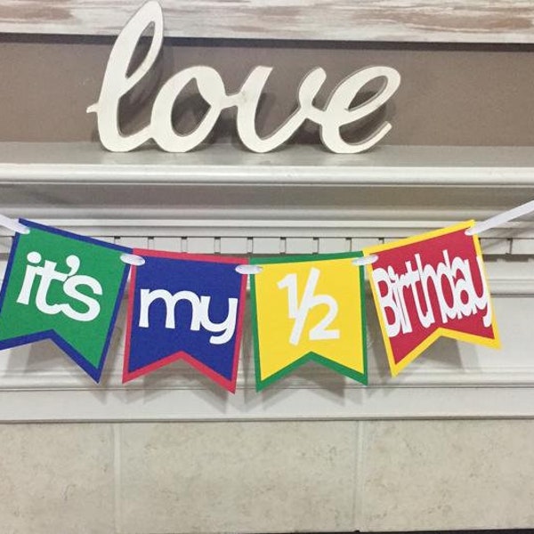 Primary Color Banner - Etsy