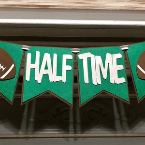 Football Half Birthday Banner, Half Time Football Banner, Football Cake ...