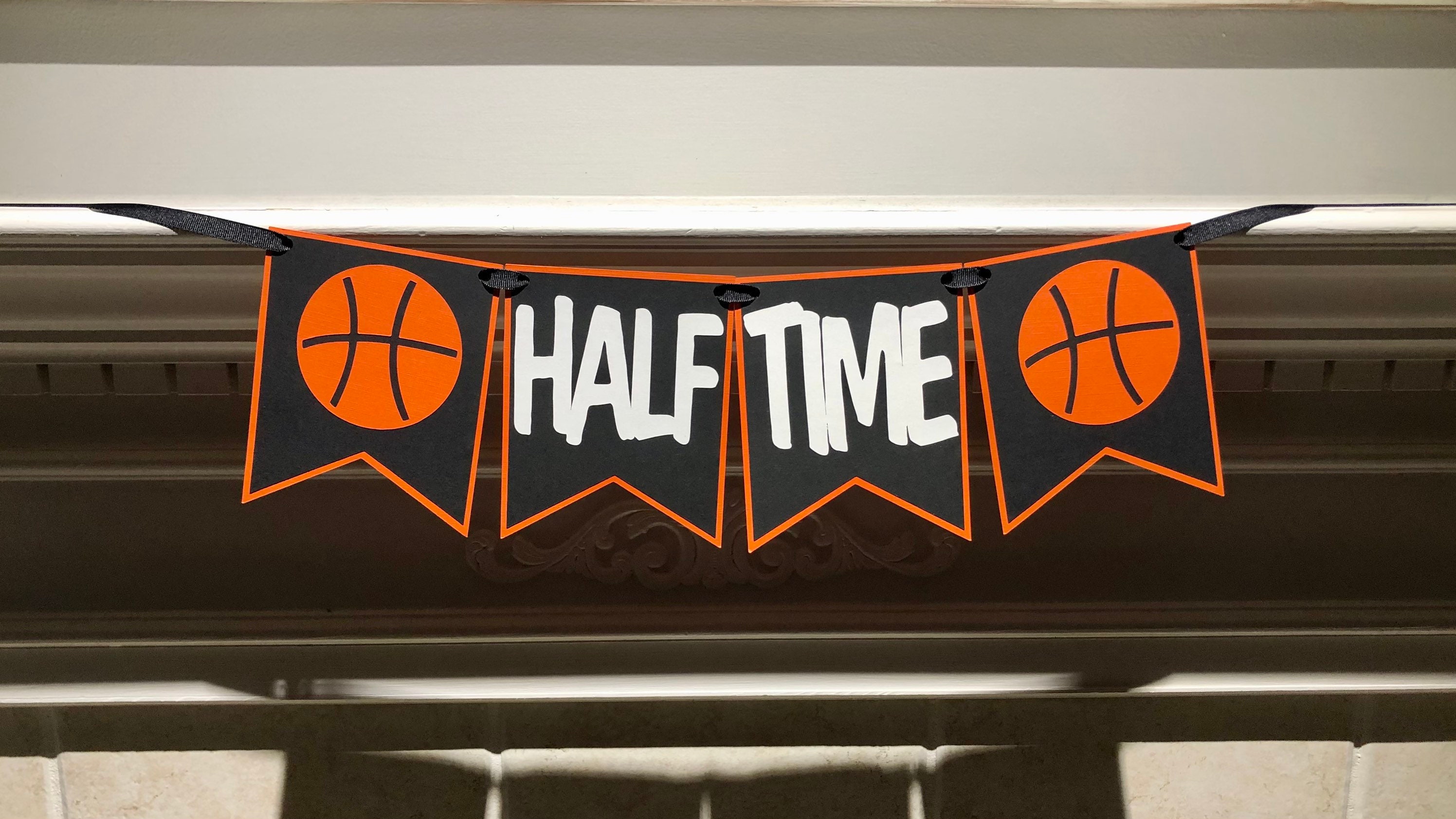 Basketball Half Birthday Banner Half Time Basketball Banner - Etsy