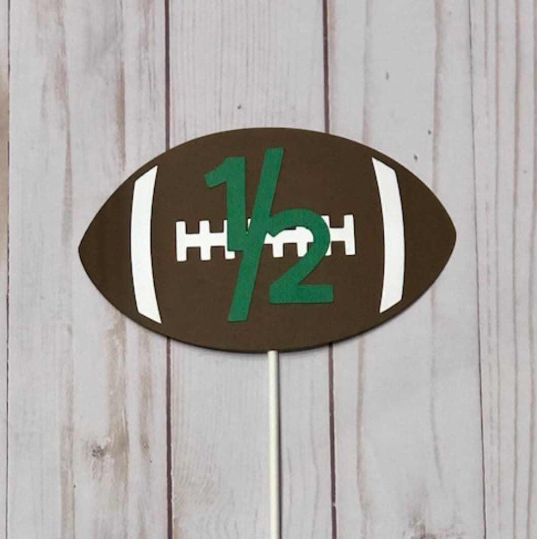 Football 1/2 Way to the One Yard Line Banner Football 1/2 - Etsy