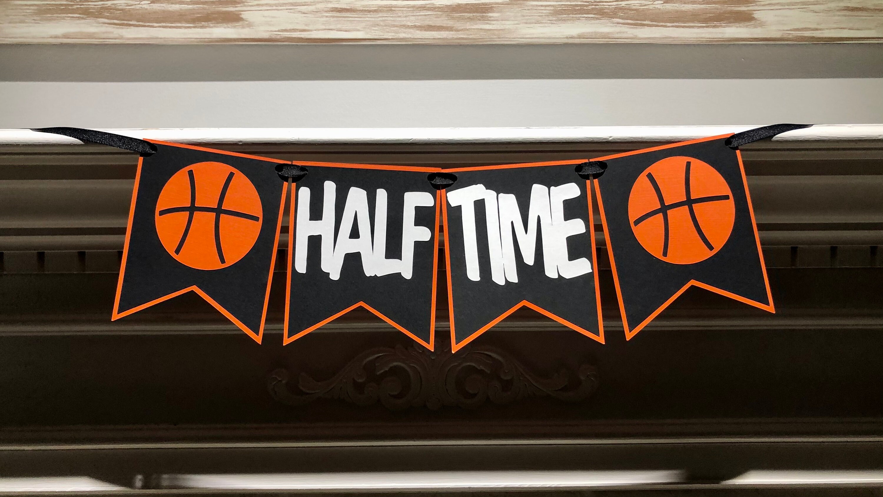 Basketball Half Birthday Banner Half Time Basketball Banner - Etsy