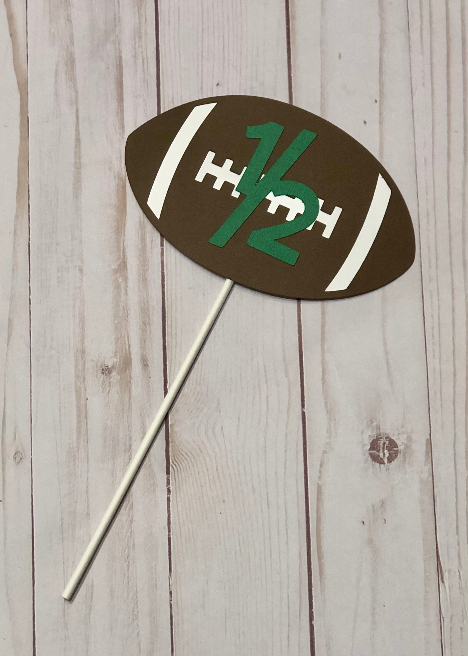 Football Half Birthday Banner Half Time Football Banner | Etsy