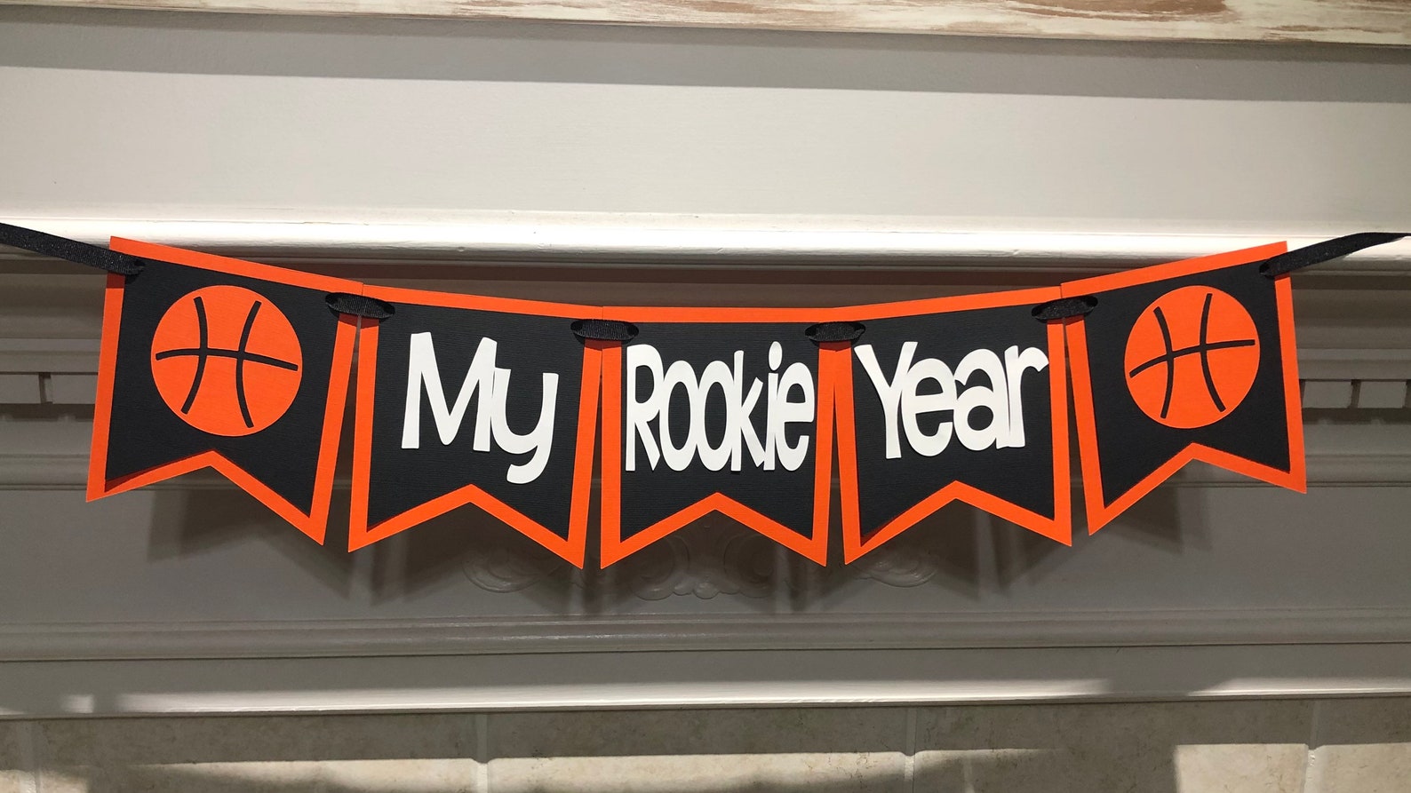 My Rookie Year Banner Basketball First Birthday Basketball | Etsy