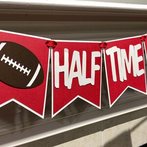 Football Half Birthday Banner, Half Time Football Banner, Half Birthday ...