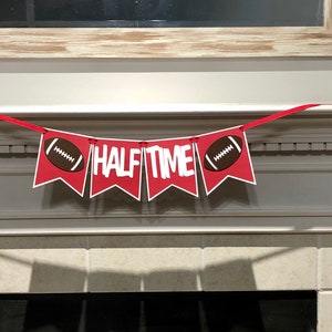 Football Half Birthday Banner Half Time Football Banner Half - Etsy