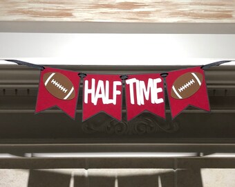 Half Time Birthday Banner - Etsy