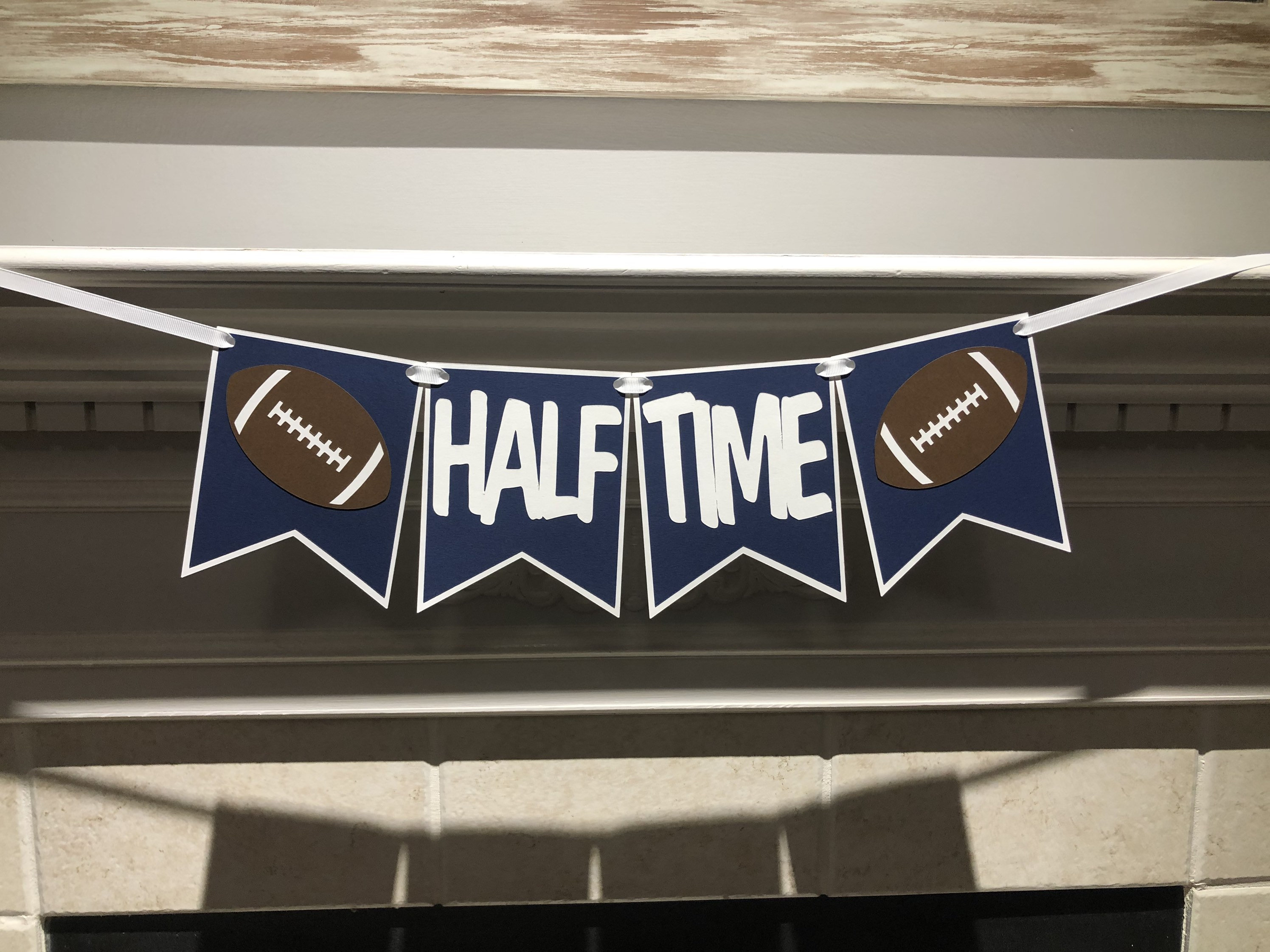 Football Half Birthday Banner Half Time Football Banner Half - Etsy