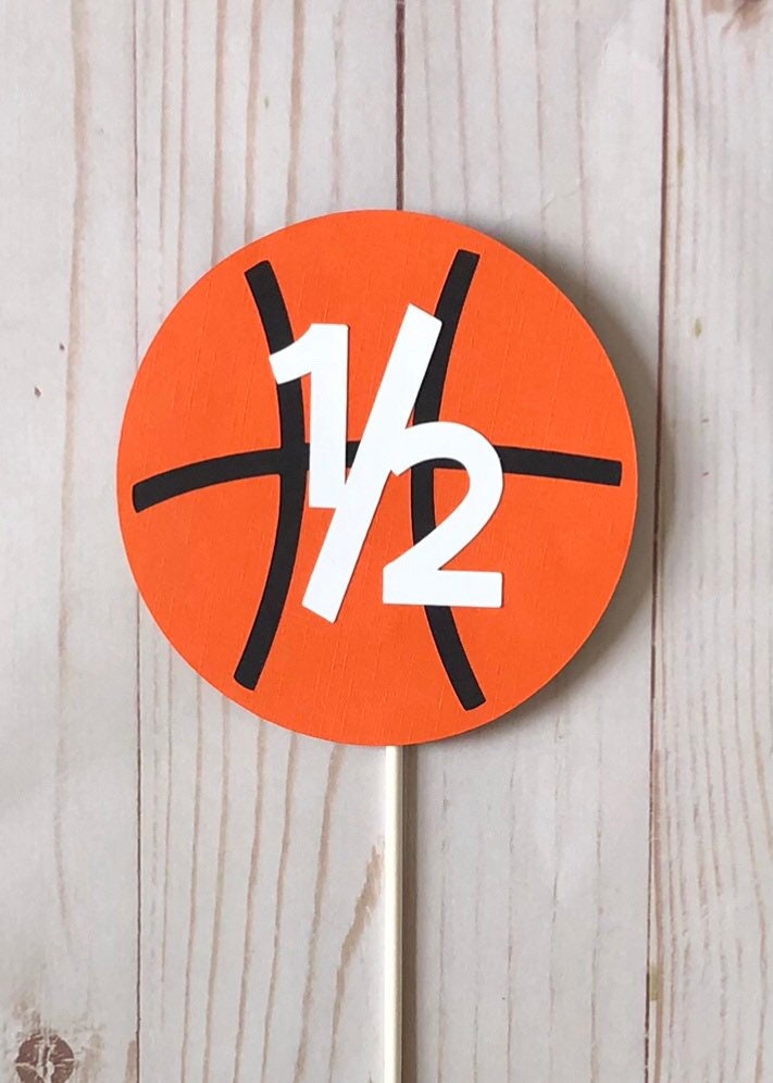 Basketball Half Birthday Banner Half Time Basketball Banner - Etsy