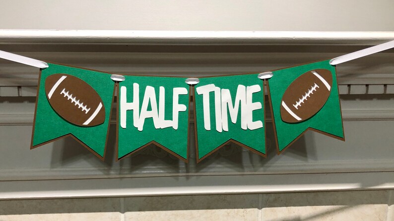 Football Half Birthday Banner Half Time Football Banner - Etsy