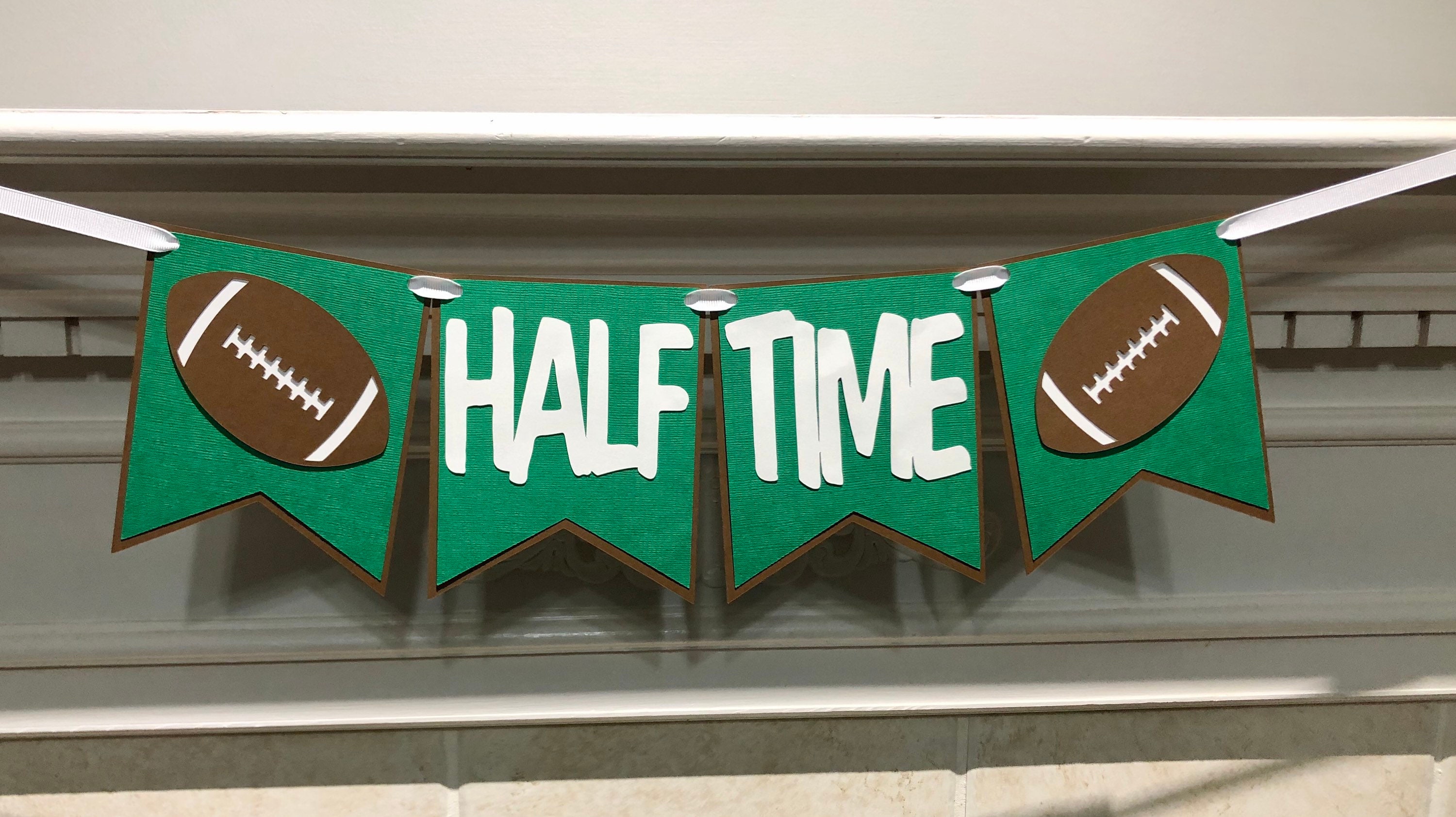 Football Half Birthday Banner Half Time Football Banner - Etsy