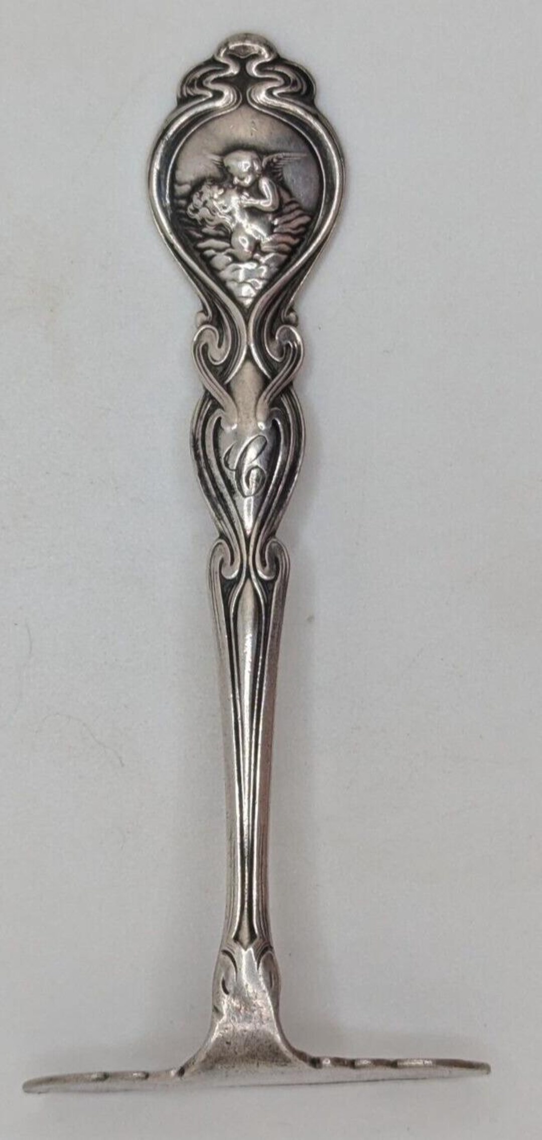 Unger Bros. Loves Dream Sterling Silver Food Pusher "c" Monogram 4 1/4 ...