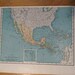 Antique United States Map 1899 Atlas Central America Flip Multicolored ...