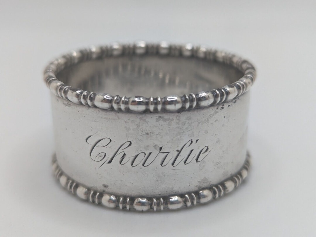 Antique Towle Sterling Silver Napkin Ring charlie - Etsy